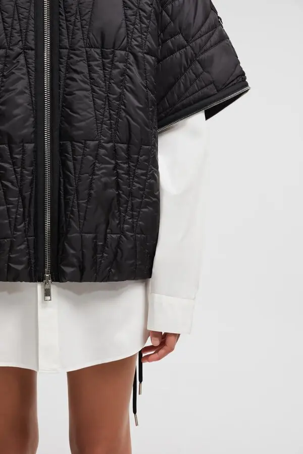 Moncler Quilted Hooded Down Jacket - Black