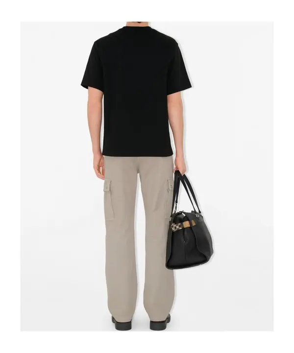 Burberry B Crest Cotton T-shirt - Black