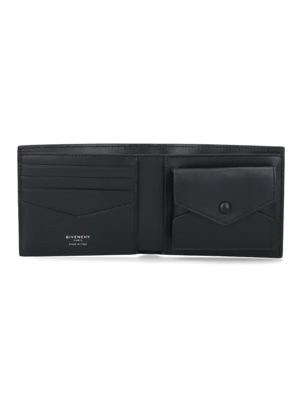 Givenchy Logo Printed Bi-fold Wallet - Black