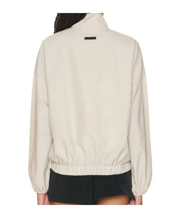 Fear Of God High Collar Zip-up Jacket - Nude