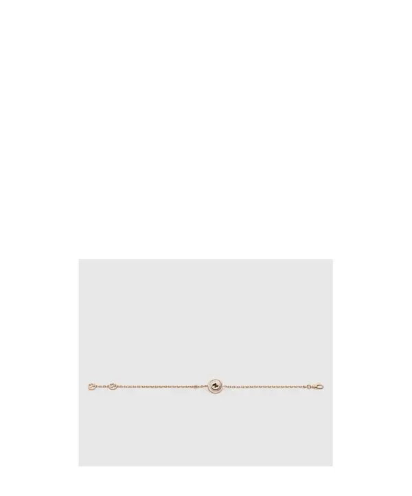 Gucci Interlocking Diamond Bracelet In 18k Rose Gold - Yellow