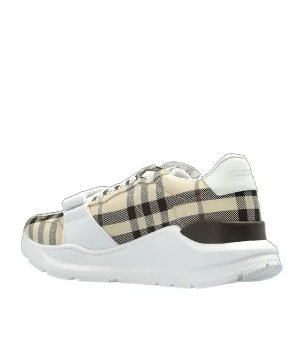 Burberry Checked Lace-up Sneakers