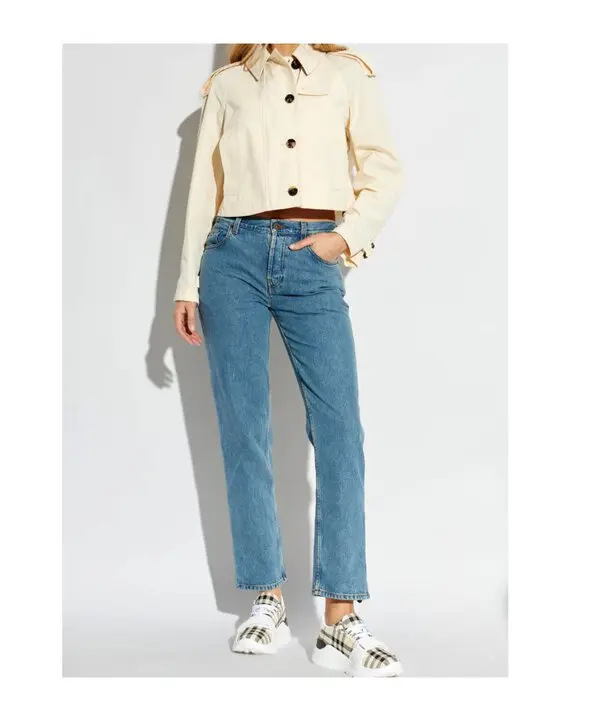 Burberry Checked Lace-up Sneakers