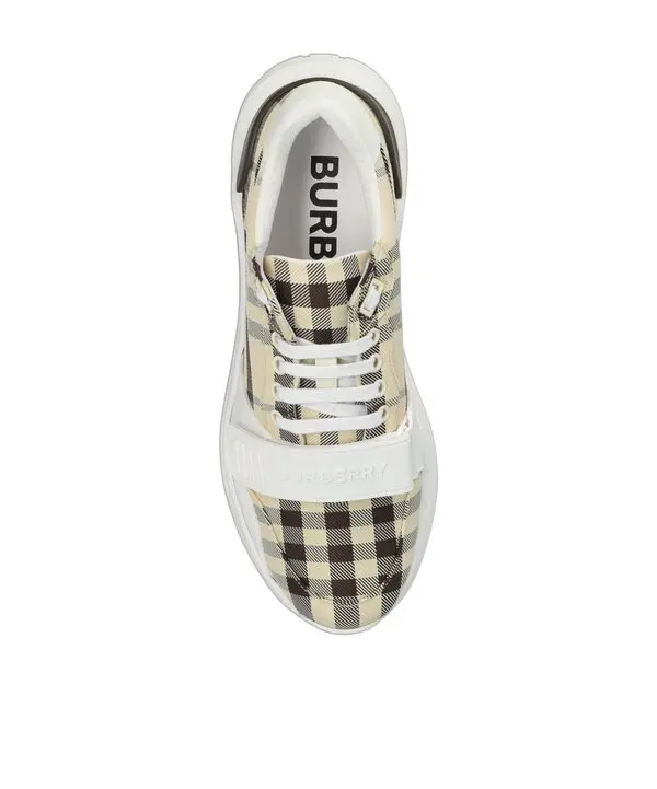 Burberry Checked Lace-up Sneakers