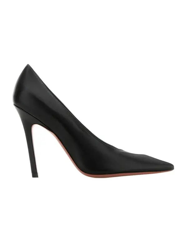 Amina Muaddi Pointed High Heels - Black