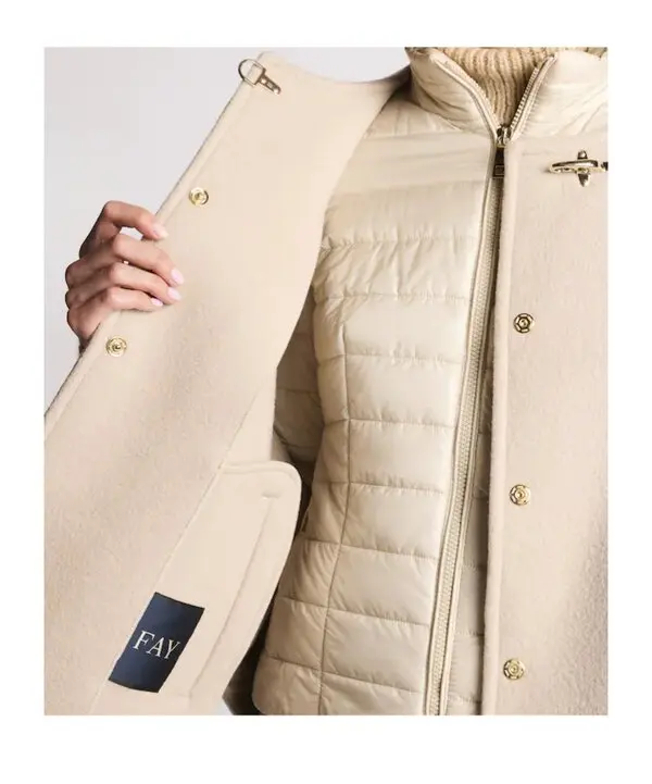 FAY 3-in-1 Double-sided Cape Coat - Light Brown