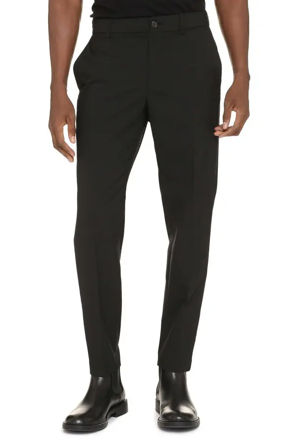 DEPARTMENT 5 Wool Blend Slacks With Rear Zip Pockets