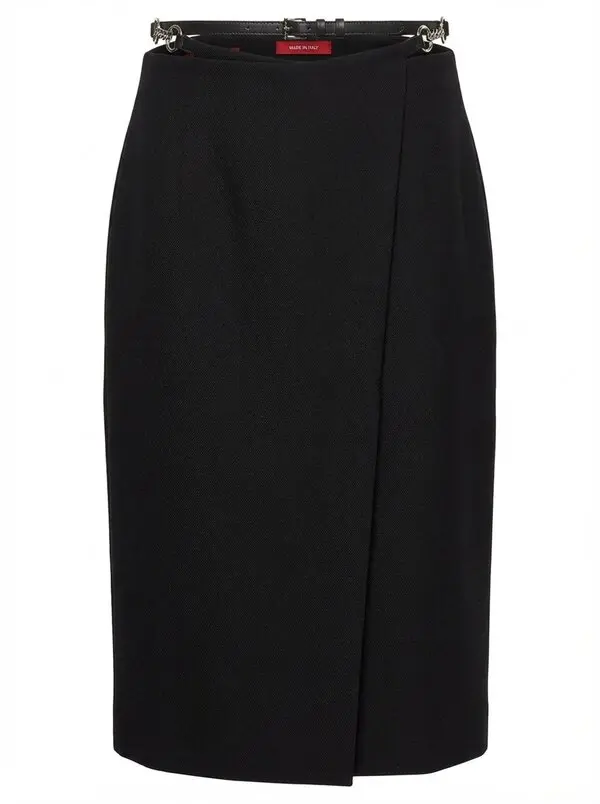 Gucci Horsebit Detail Wrap Skirt