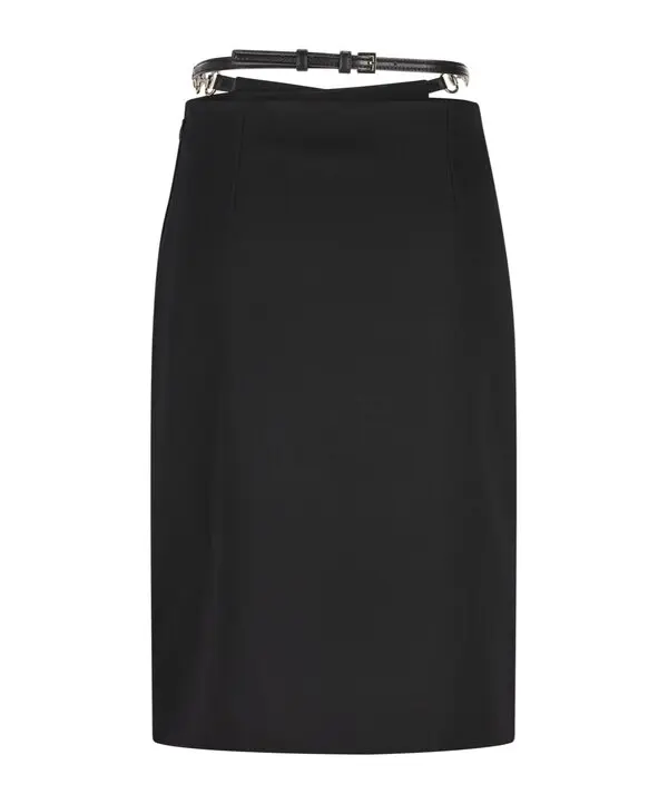 Gucci Horsebit Detail Wrap Skirt