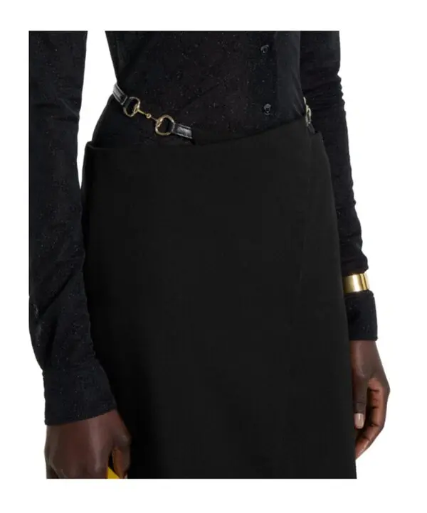 Gucci Horsebit Detail Wrap Skirt