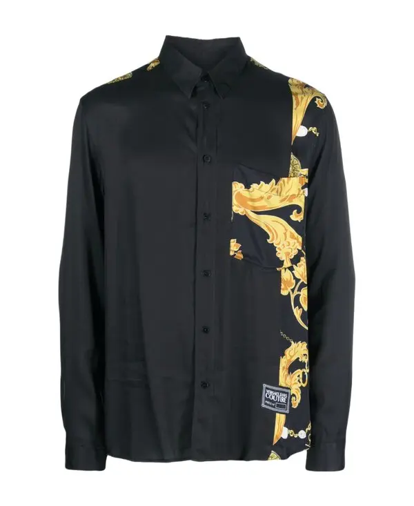 Versace Paisley-printed Button-up Shirt