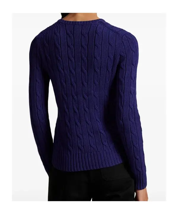 Polo Ralph Lauren Cable Knit Crewneck Sweater - Blue