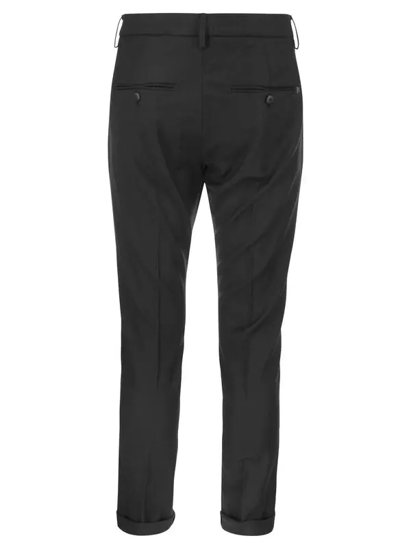 DONDUP Gaubert Slim Fit Trousers - Black