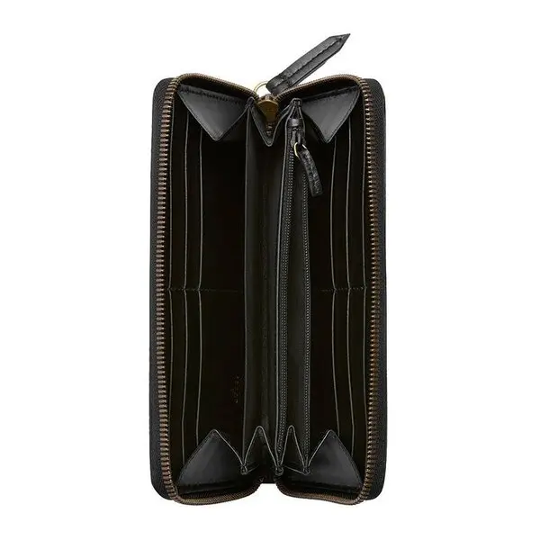 Gucci Cat Head Inlaid Zipper Wallet