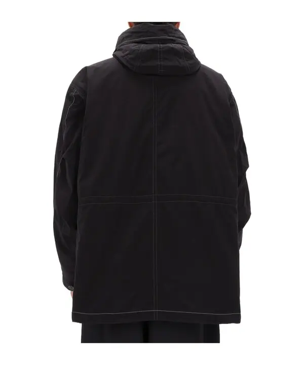 AND WANDER Hooded Casual Jacket With Reflective Stitching