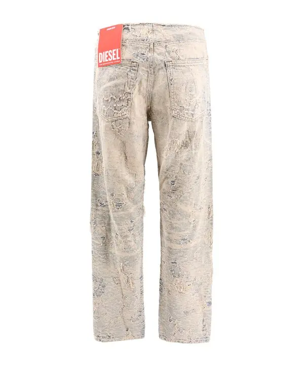 DIESEL® Distressed Logo Patch Jeans
