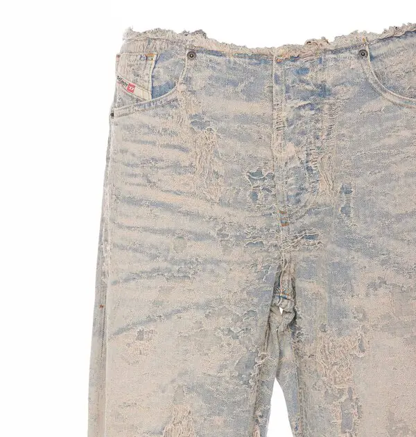DIESEL® Distressed Logo Patch Jeans