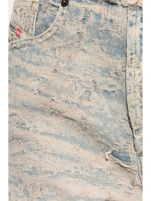 DIESEL® Distressed Logo Patch Jeans