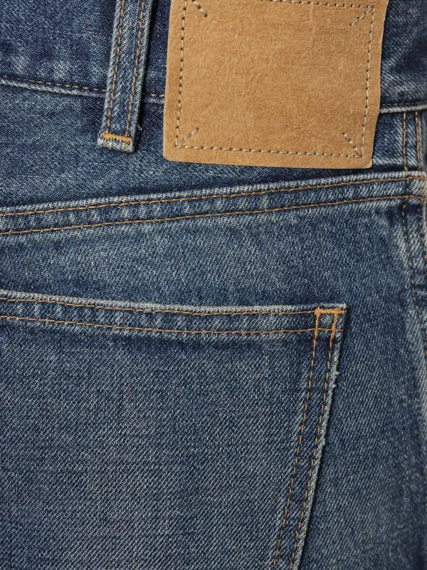 Celine Pearl Jeans In Dark Union Wash Denim