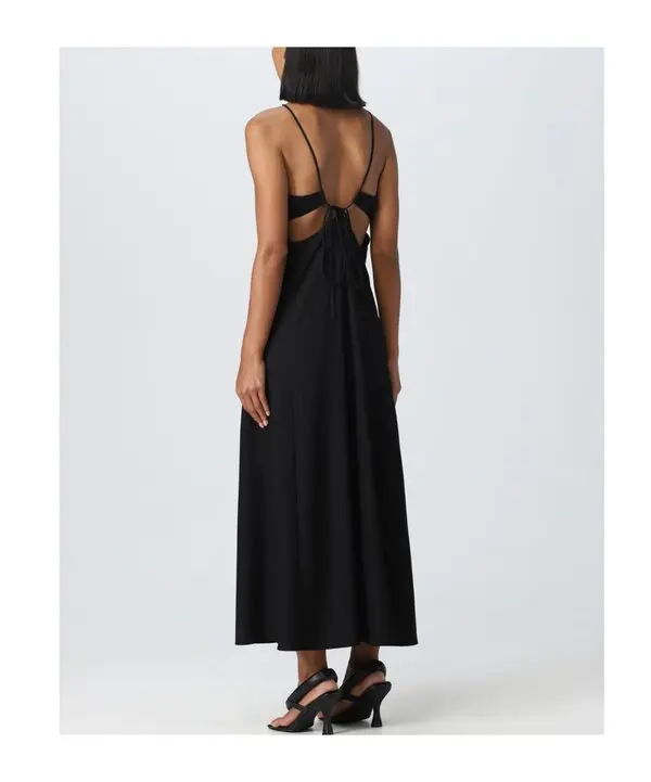 Proenza Schouler Square Neck Trumpet Hem Dress