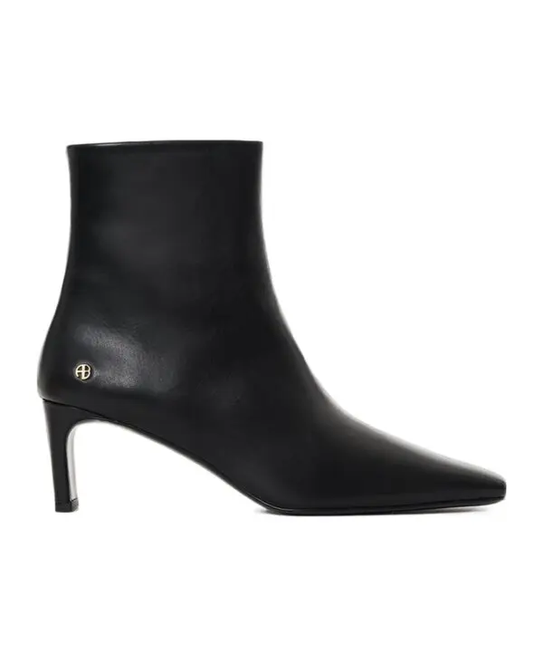 ANINE BING Jayden Square-toe Ankle Boots - Black