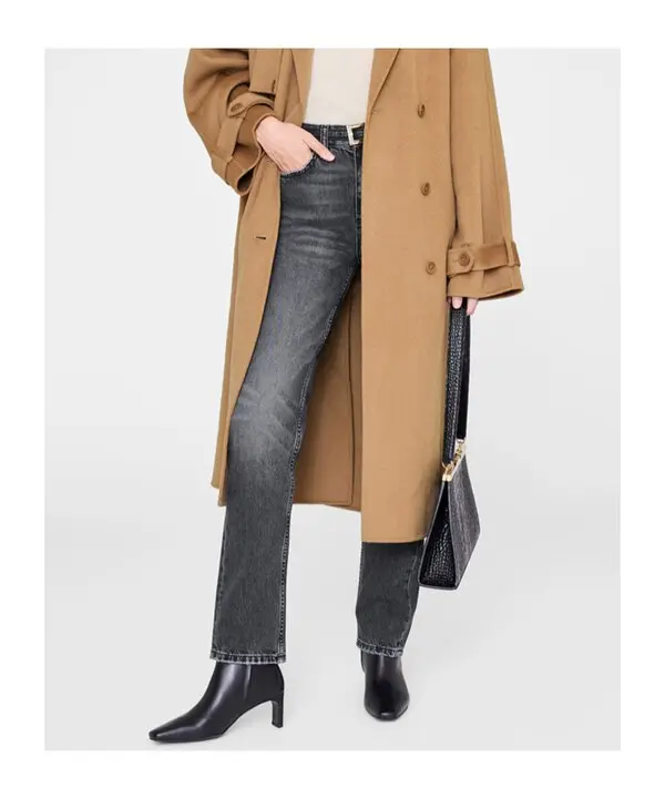 ANINE BING Jayden Square-toe Ankle Boots