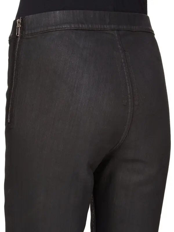 Rick Owens Slim-fit Jeans With Front Leg Seam And Calf Slit