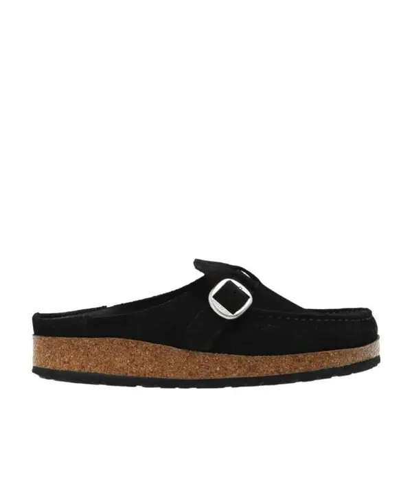 BIRKENSTOCK Closed-toe Suede Mules - Black