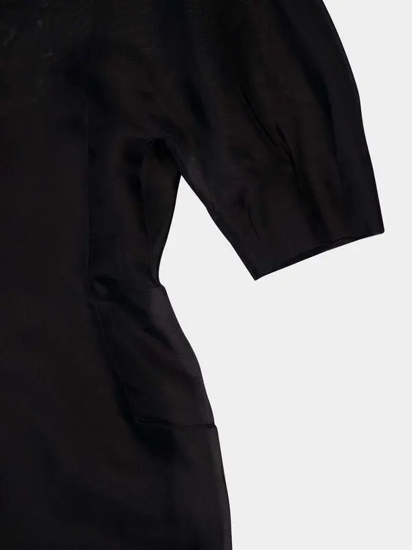Gabriela Hearst Short Sleeve Crew Neck Dress