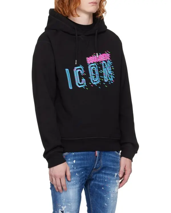Dsquared2 Icon Printed Drawstring Hoodie