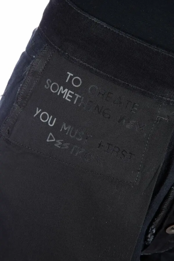 BEN TAVERNITI UNRAVEL PROJECT High-waisted Button-front Denim Shorts With Frayed Hem
