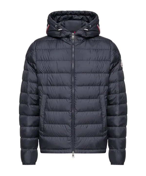 Moncler Vermielle Short Hooded Down Puffer Jacket - Navy