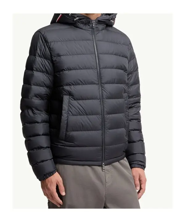 Moncler Vermielle Short Hooded Down Puffer Jacket - Navy