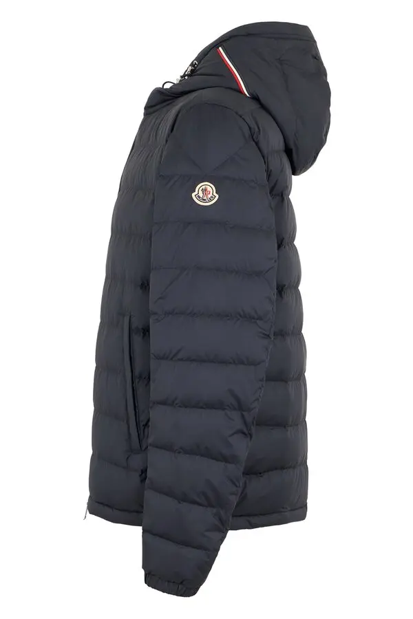 Moncler Vermielle Short Hooded Down Puffer Jacket - Navy