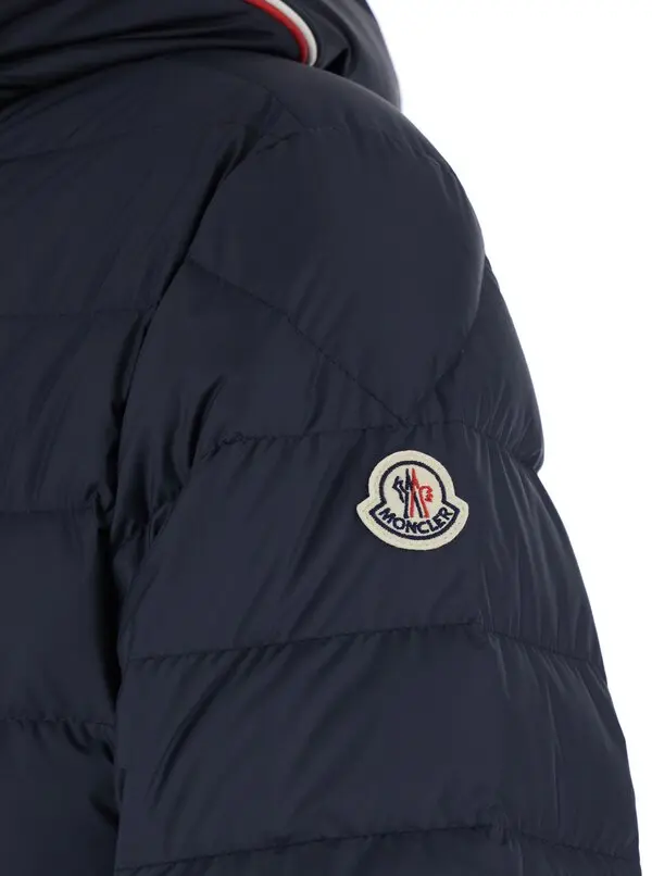 Moncler Vermielle Short Hooded Down Puffer Jacket - Navy