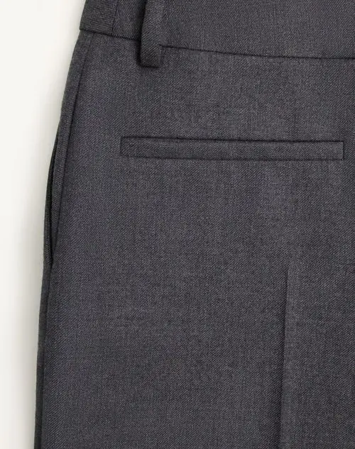 Valentino Garavani High Waist Straight Leg Trousers
