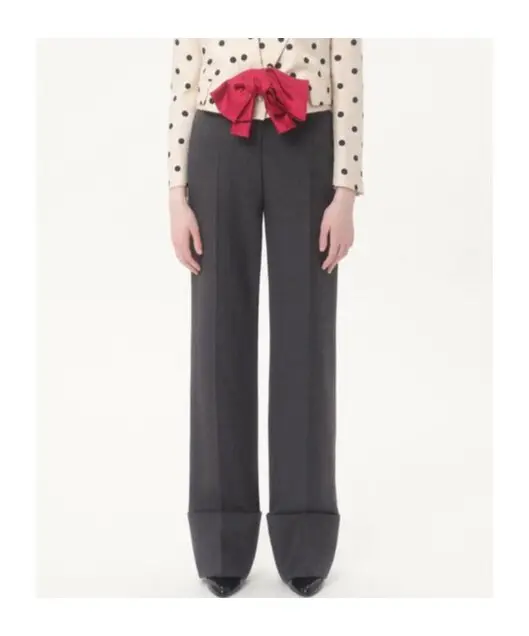 Valentino Garavani High Waist Straight Leg Trousers