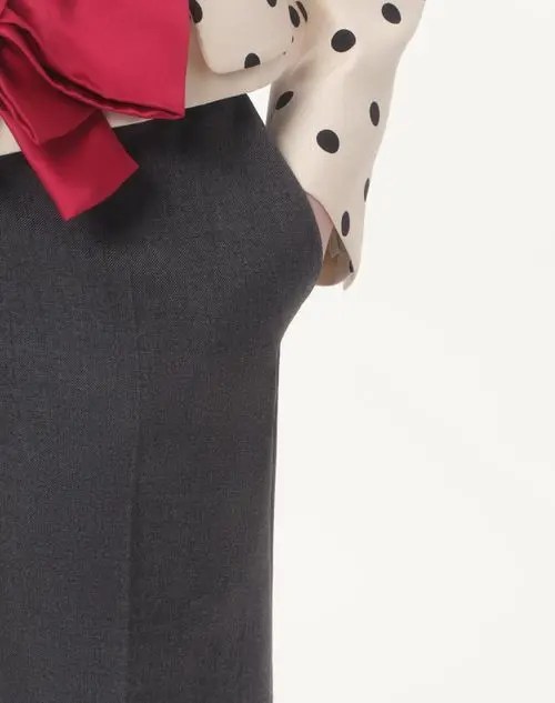 Valentino Garavani High Waist Straight Leg Trousers
