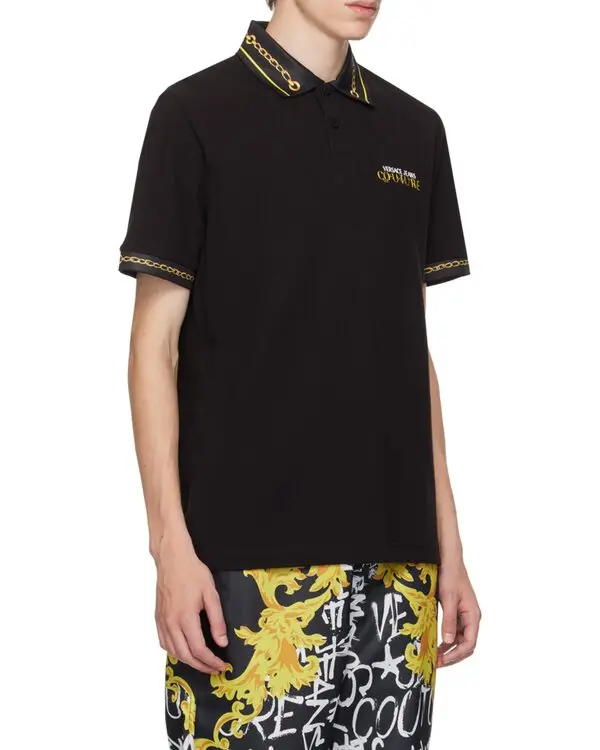 Versace Chain-link Polo Shirt