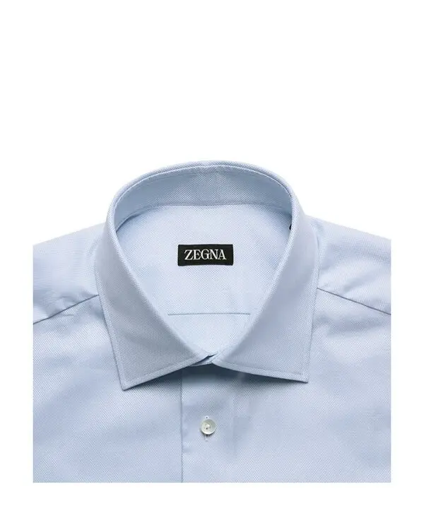 Zegna Dress Business Long-sleeved Shirt - Blue