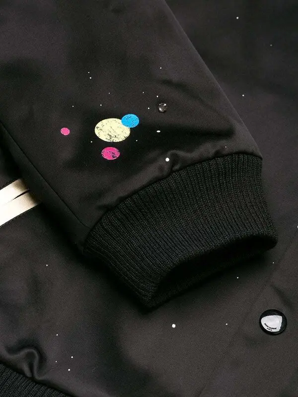 Saint Laurent Logo Print Varsity Jacket