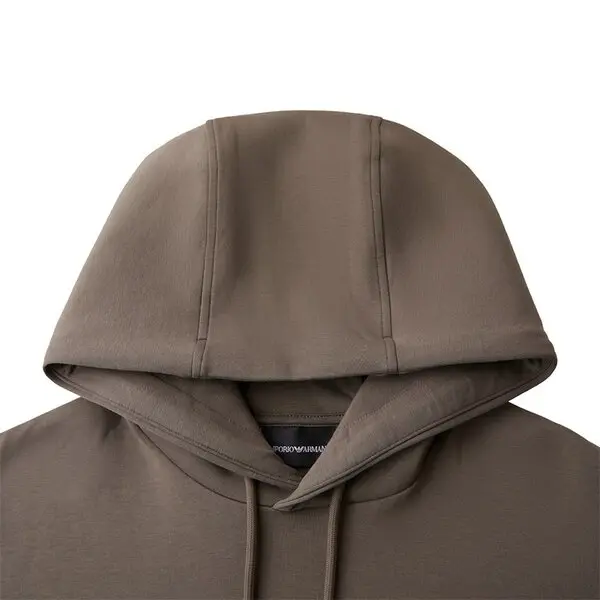 Emporio Armani Patch Detail Hoodie - Green