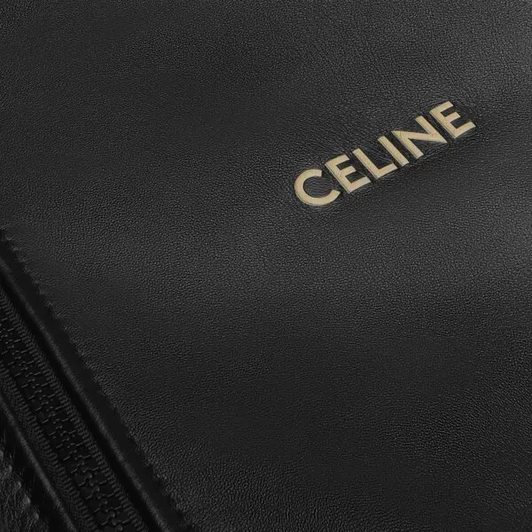 Celine Tracksuit Jacket In Soft Lambskin - Black