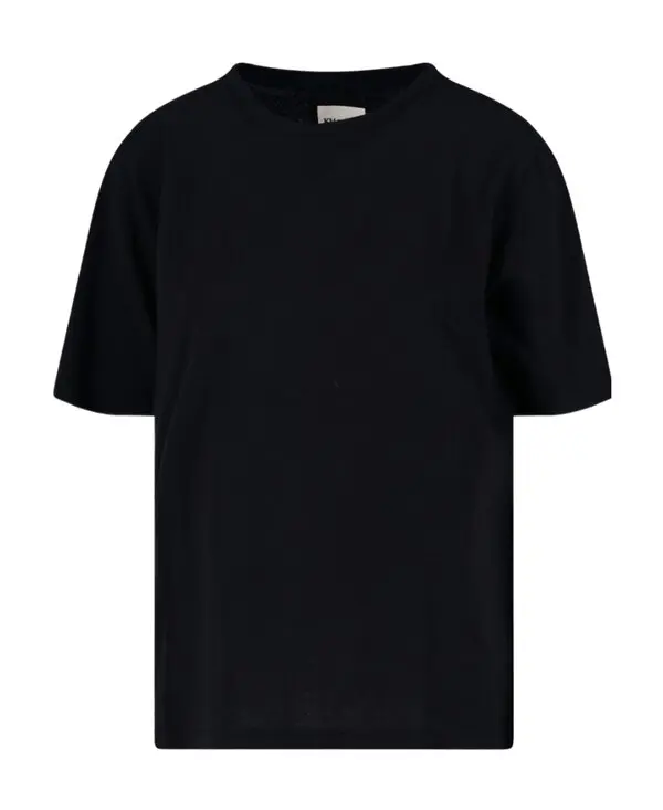 Khaite Mae Logo Patch Crewneck T-shirt In Cotton