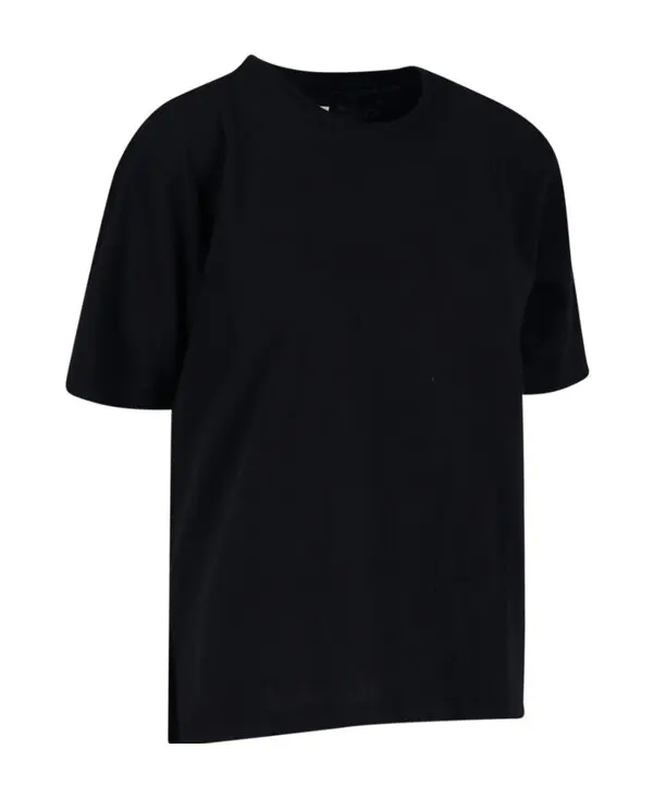 Khaite Mae Logo Patch Crewneck T-shirt In Cotton