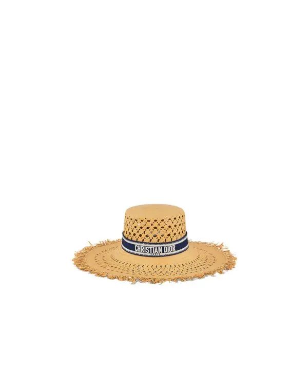 Dior Riviera Naughtily-d Large Brim Hat - Nude