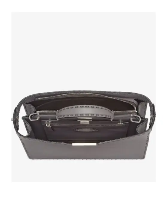 Fendi Peekaboo Iseeu Selleria Medium Tote Bag - Grey