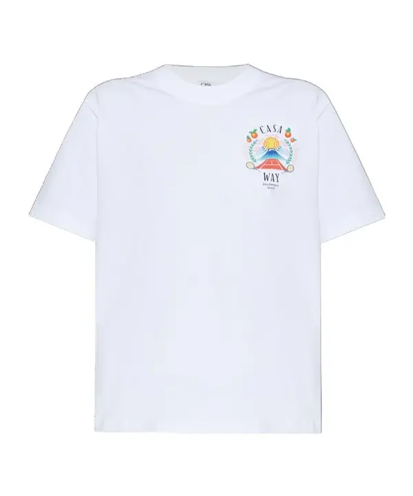 Casablanca Casa Way" Printed T-shirt - White