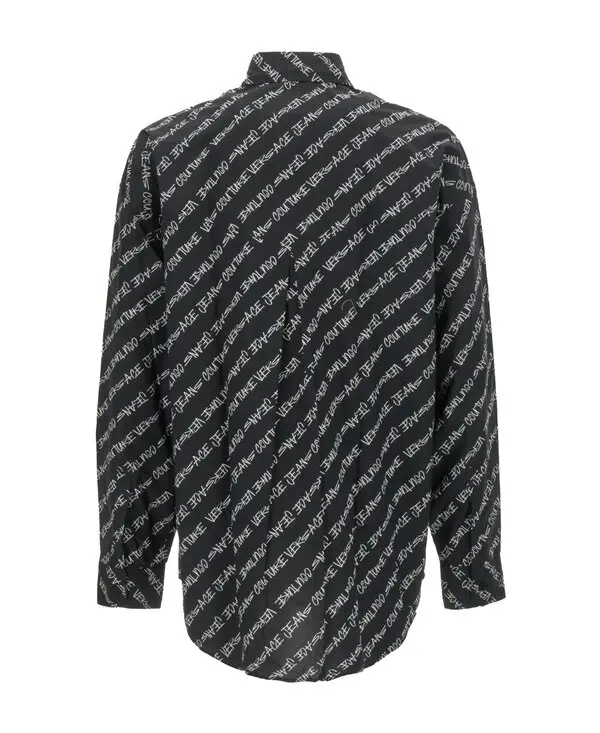 Versace Logo-print Cotton Shirt