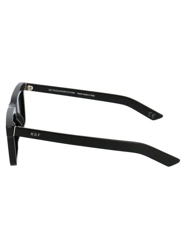 RETROSUPERFUTURE Rectangle Logo Sunglasses - Black